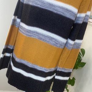 jason maxwell | Sweaters | Nwot Vneck Color Block Striped Sweater ...